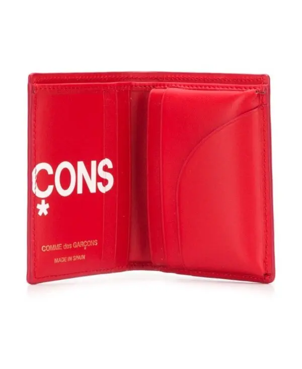 Comme Des Garçons Logo Printed Wallet