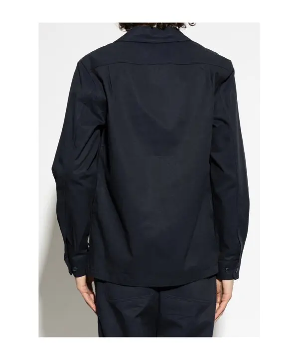 SAMSOE SAMSOE Sataka Button-up Shirt Jacket - Navy Blue