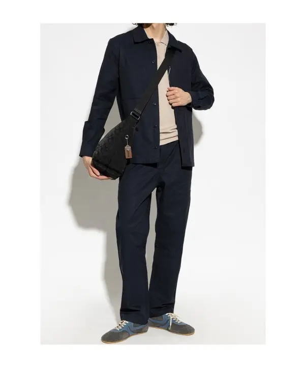 SAMSOE SAMSOE Sataka Button-up Shirt Jacket - Navy Blue