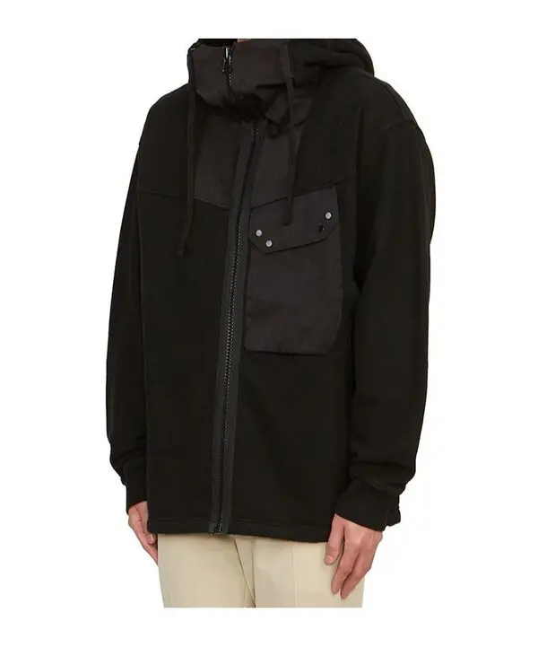 TEN C Long Sleeve Casual Jacket With Hood