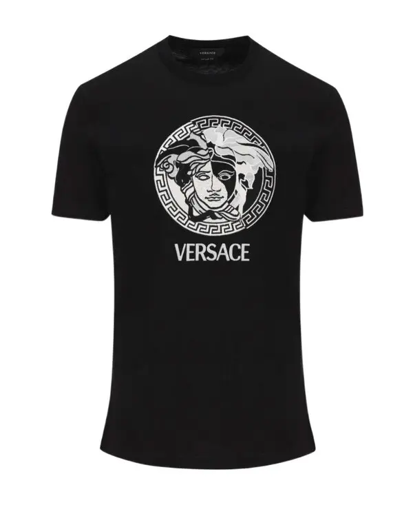 Versace Medusa Printed Crewneck T-shirt