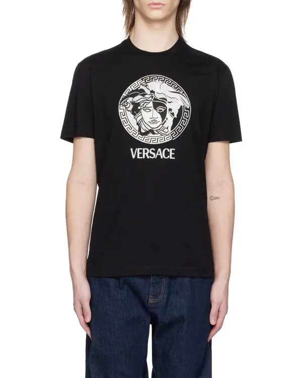 Versace Medusa Printed Crewneck T-shirt