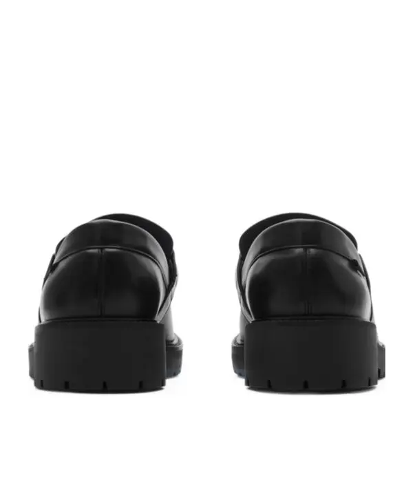 Burberry Leather Loafers With Equestrian Knight Detail