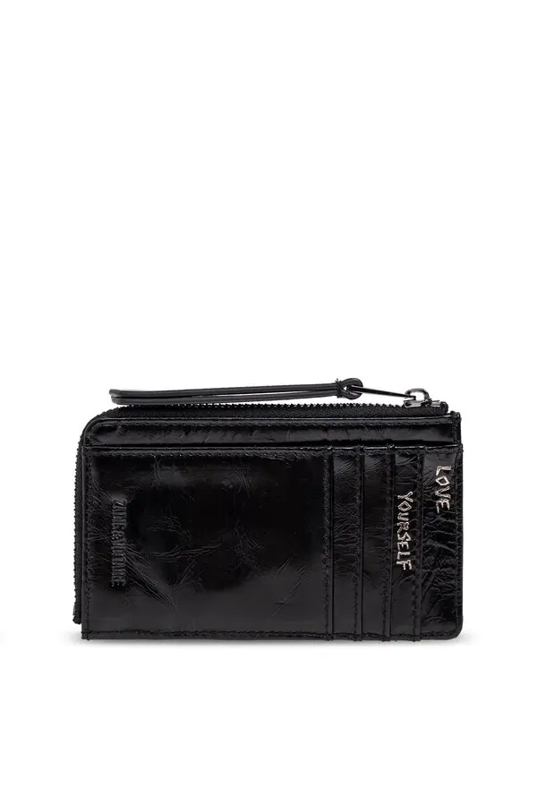 Zadig&Voltaire Studded Wings-detail Leather Wallet