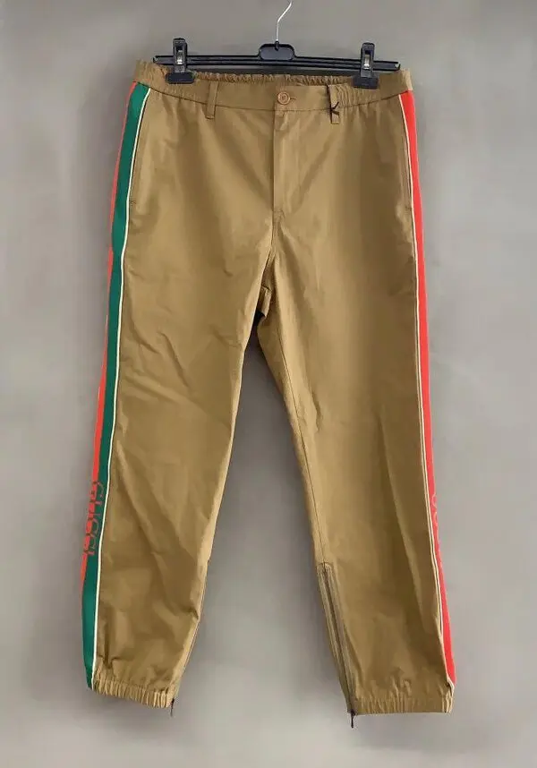 Gucci Web Straight-leg Trousers With Side Stripe Detail