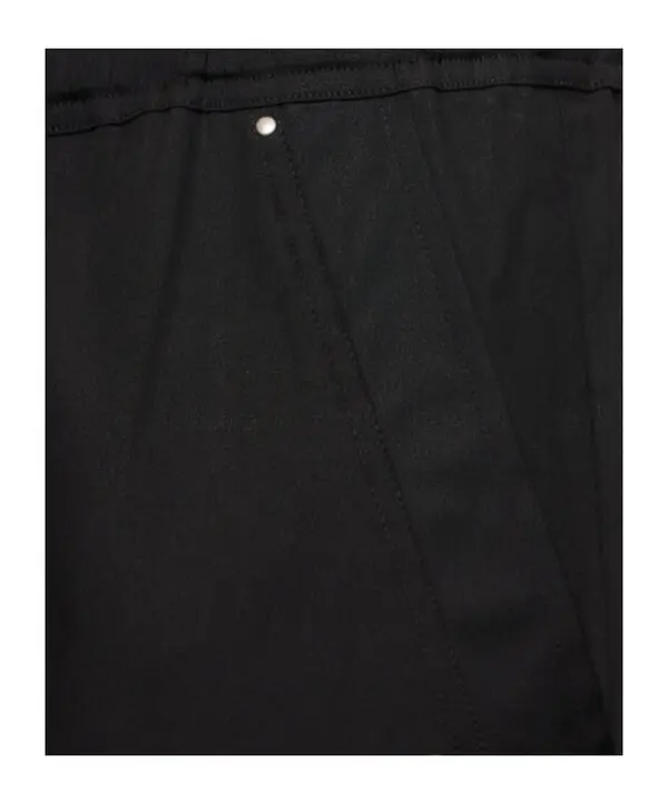 Rick Owens Wide Leg Cotton Pants - Black