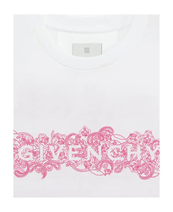 Givenchy 4g Embroidered Jersey T-shirt