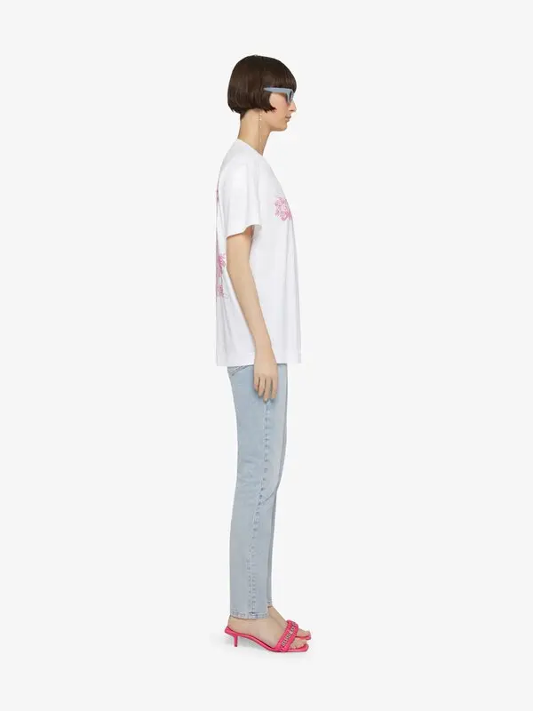 Givenchy 4g Embroidered Jersey T-shirt