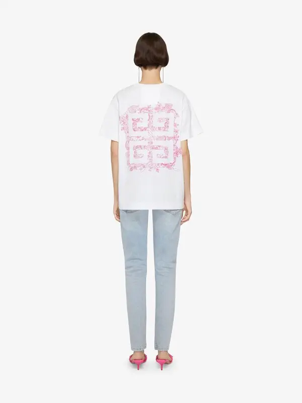 Givenchy 4g Embroidered Jersey T-shirt