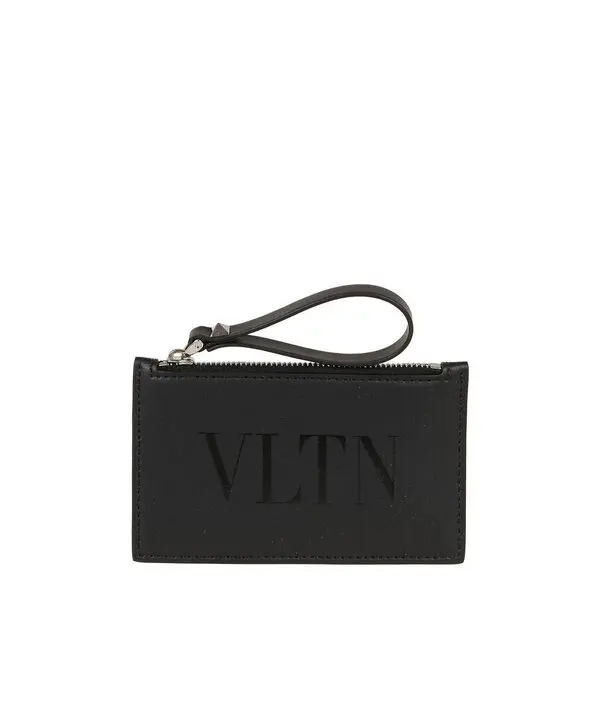 Valentino Garavani Vltn Zipped Wallet - Black