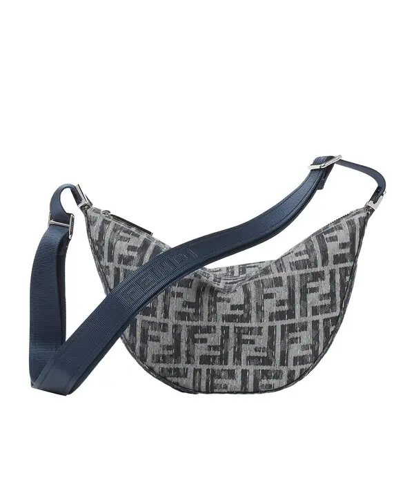 Fendi Ff Melon Small Messenger Bag - Blue