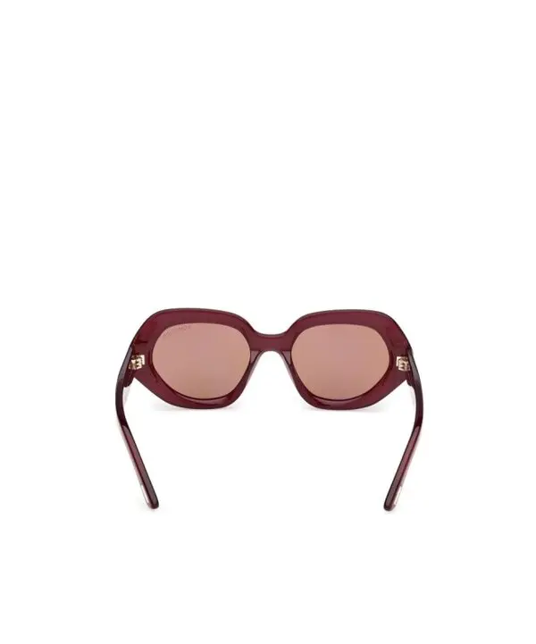TOM FORD Oval Full Rim Sunglasses - Red