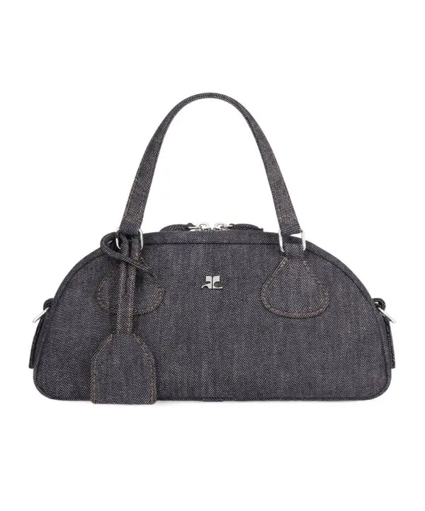 COURREGES Friday Bowling Denim Bag