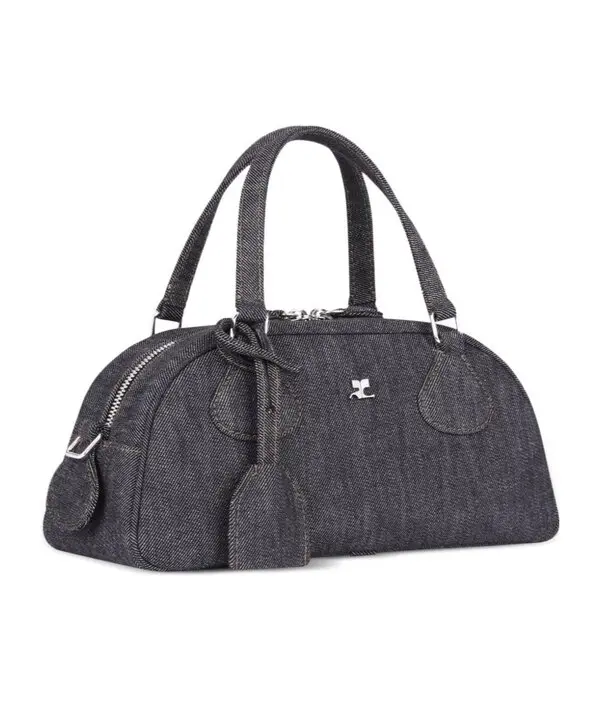 COURREGES Friday Bowling Denim Bag