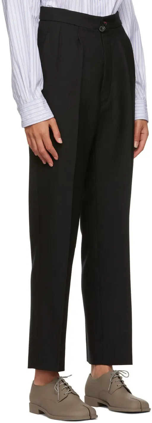 MAISON MARGIELA Wool Buckled Detailed Trousers