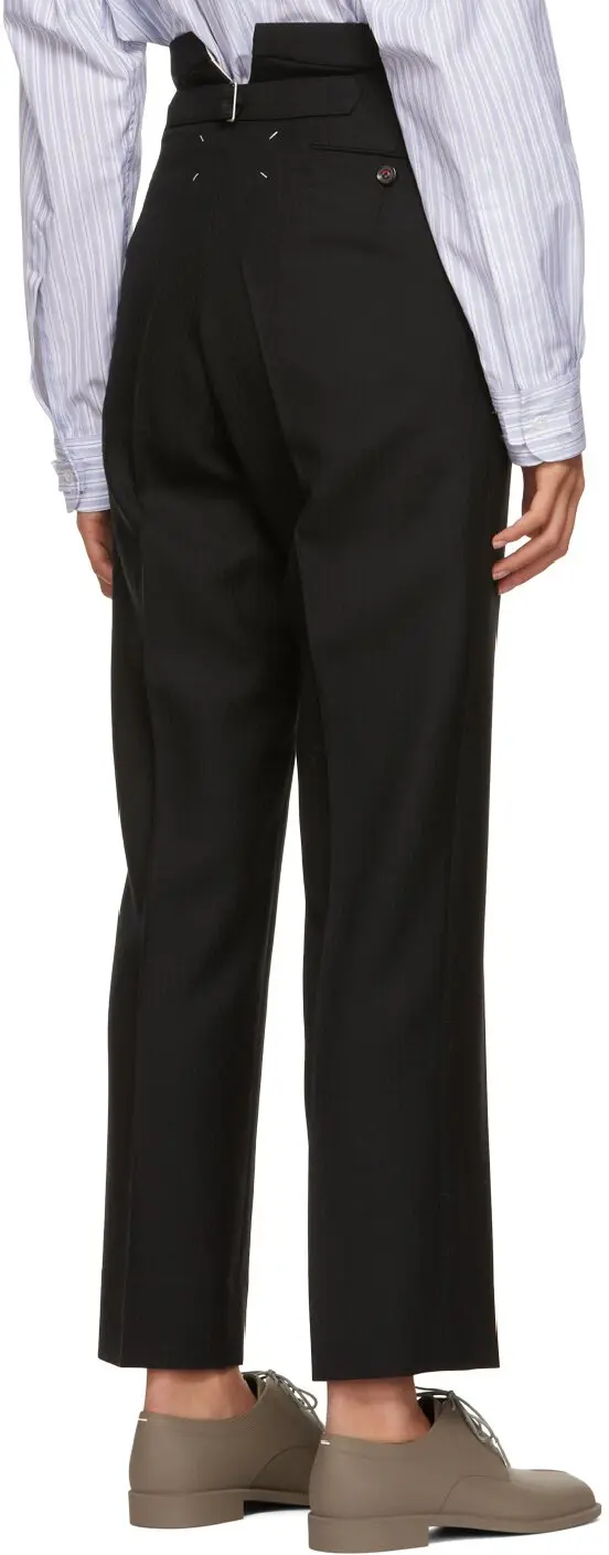 MAISON MARGIELA Wool Buckled Detailed Trousers