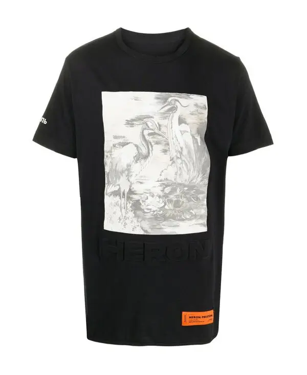 Heron Preston Crew Neck Heron Print T-shirt
