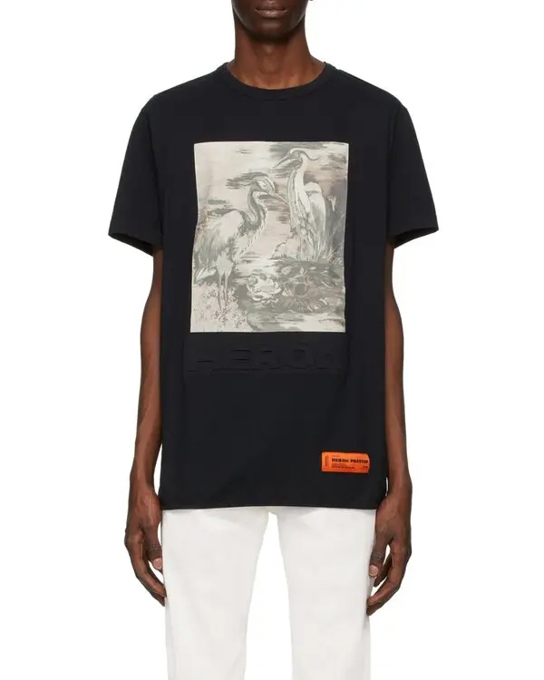 Heron Preston Crew Neck Heron Print T-shirt