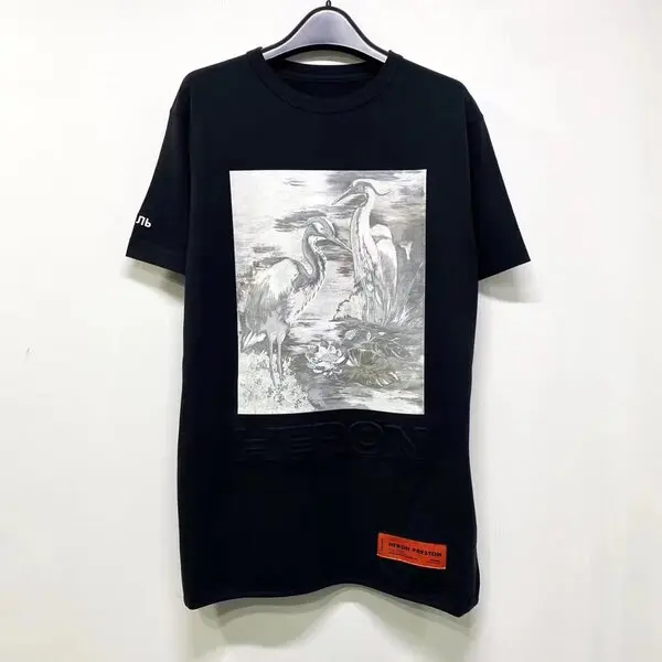 Heron Preston Crew Neck Heron Print T-shirt