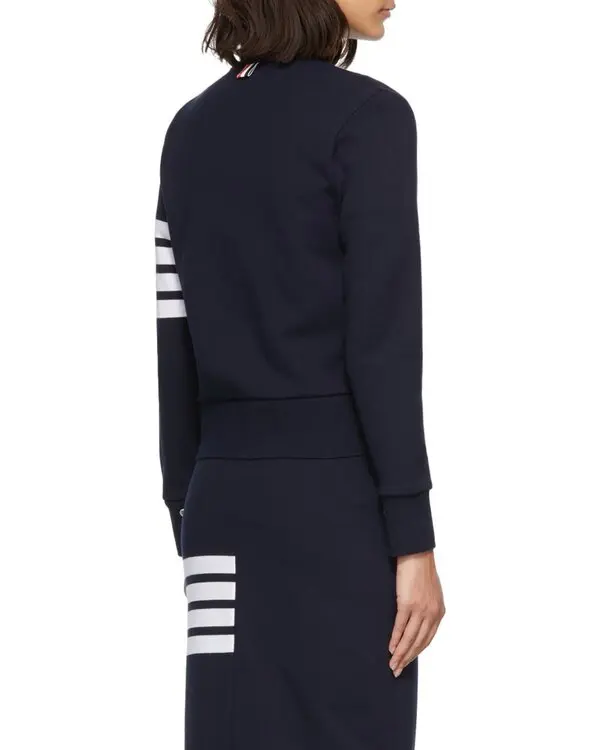 Thom Browne Four-striped Sleeve V-neck Cardigan