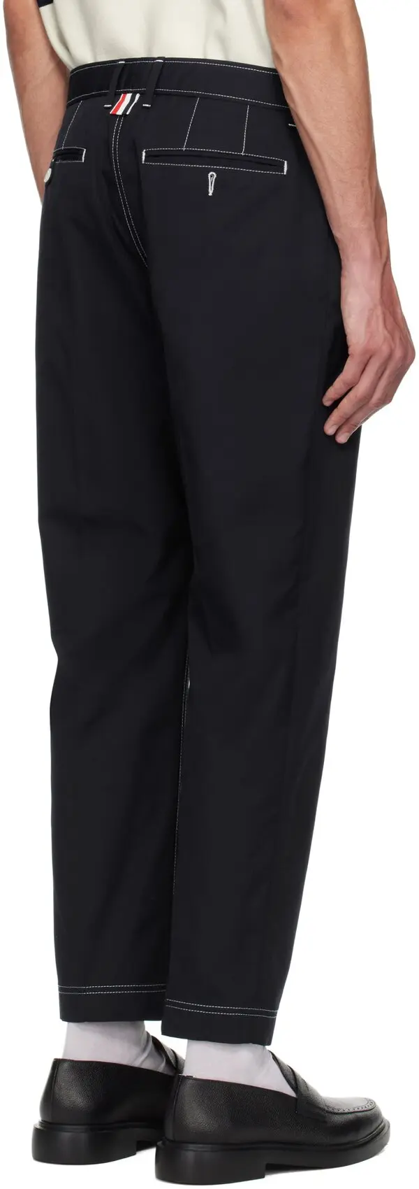 Thom Browne Contrast Stitch Tailored Trousers