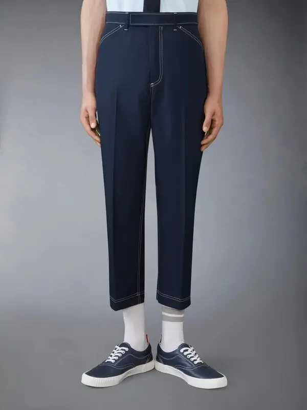 Thom Browne Contrast Stitch Tailored Trousers