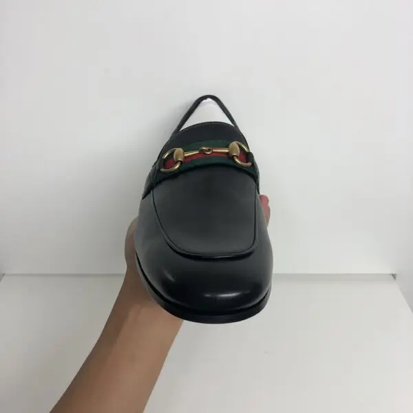 Gucci Horsebit Web Loafers - Black
