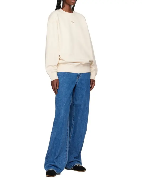 Maison Kitsuné Oversize Sweatshirt With Baby Fox Patch