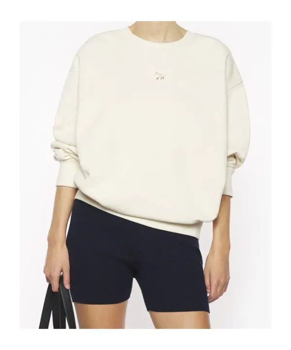 Maison Kitsuné Oversize Sweatshirt With Baby Fox Patch