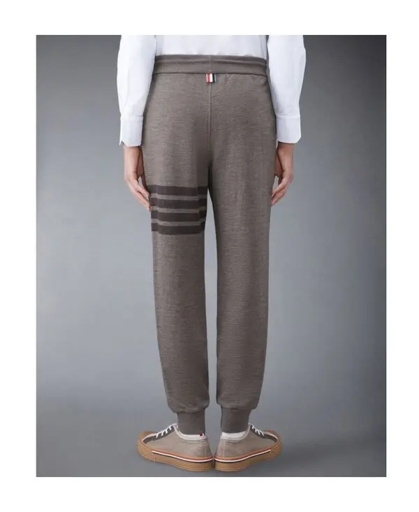 Thom Browne Four Bar Drawstring Joggers