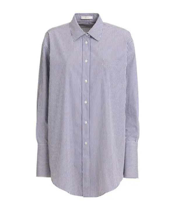 THE ROW Long Cotton Shirt With Button Cuffs