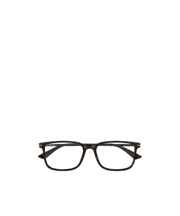 Montblanc Rectangular Frame Eyeglasses - Havana