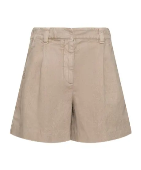 Brunello Cucinelli Cotton Blend Bermuda Shorts - Nude
