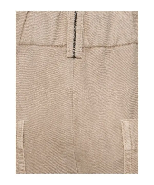 Brunello Cucinelli Cotton Blend Bermuda Shorts - Nude