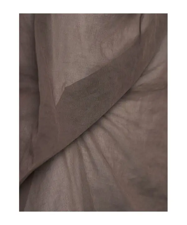 THE ROW Inawa Draped Cotton Organza Top - Brown