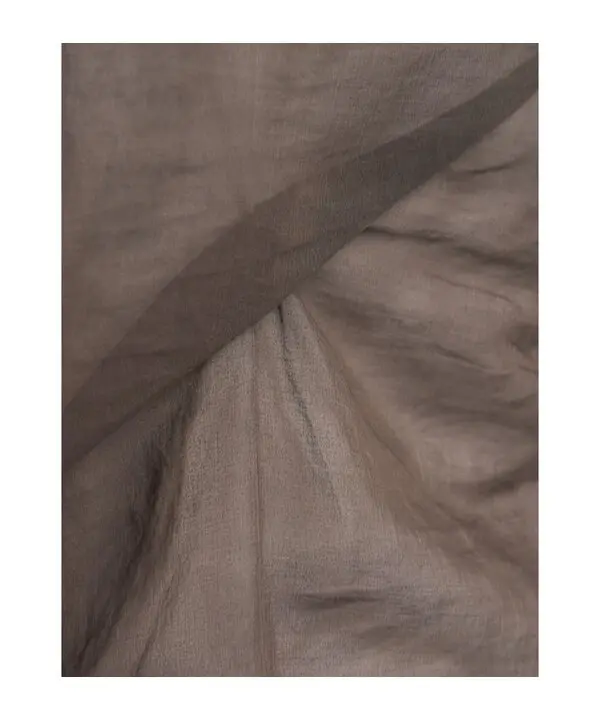 THE ROW Inawa Draped Cotton Organza Top - Brown