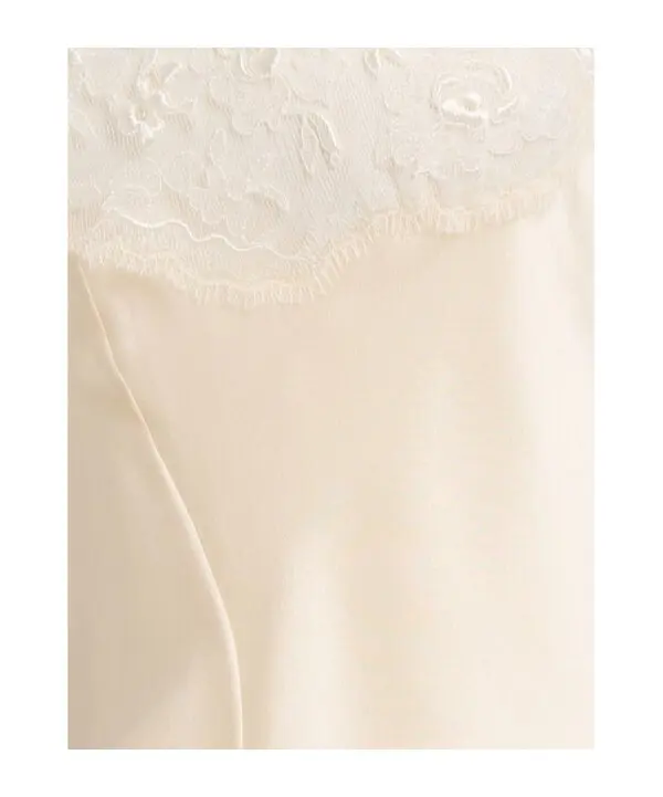 Chloé Silk Camisole With Lace Inserts