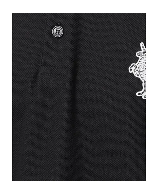 Burberry Zebra Appliqué Polo Shirt
