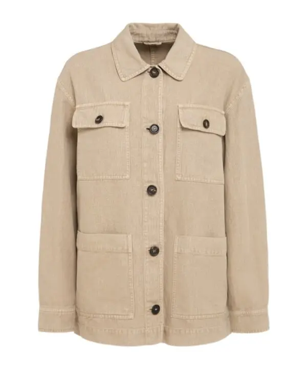 Brunello Cucinelli Cotton Blend Jacket With Four Front Pockets