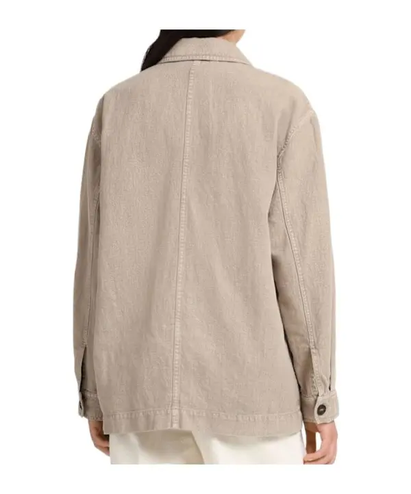 Brunello Cucinelli Cotton Blend Jacket With Four Front Pockets