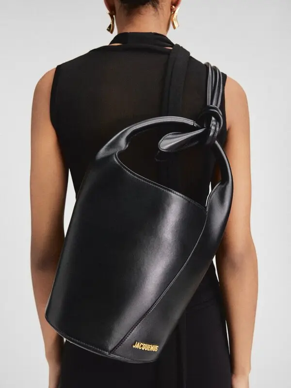 Jacquemus Mini Knotted Bucket Bag