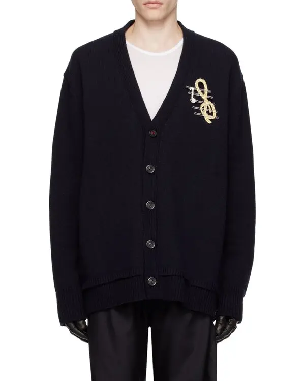 MAISON MARGIELA V-neck Buttoned Knitted Cardigan