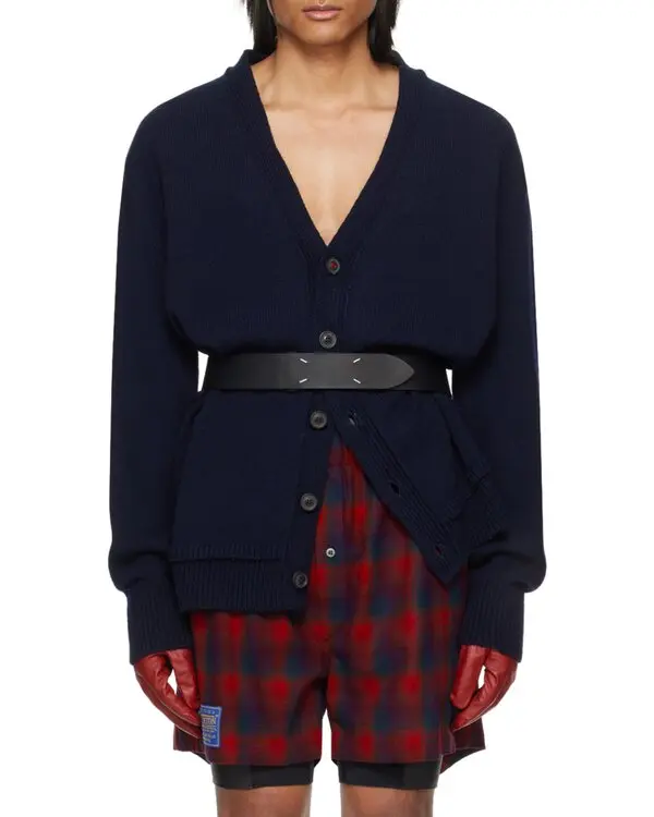 MAISON MARGIELA V-neck Buttoned Knitted Cardigan
