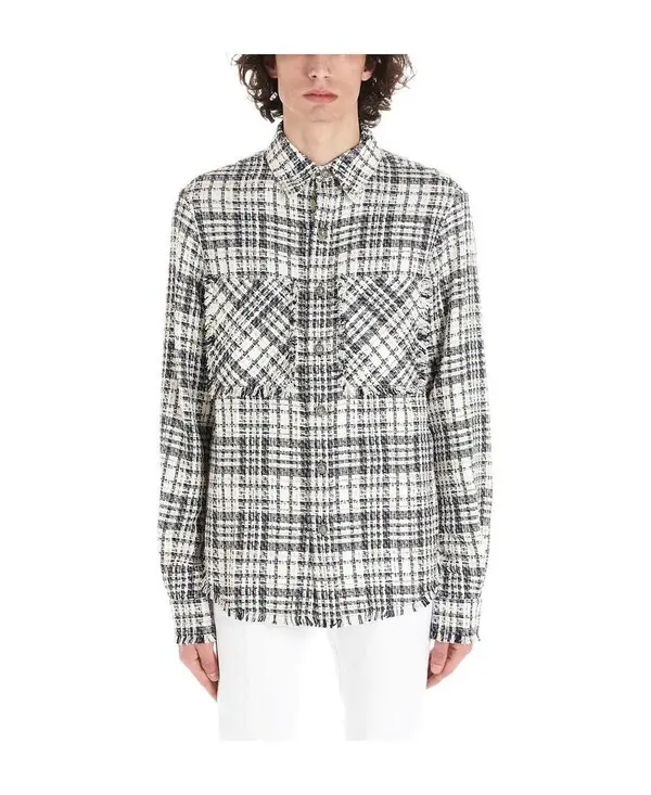 Faith Connexion Checked Shirt With Frayed Edges