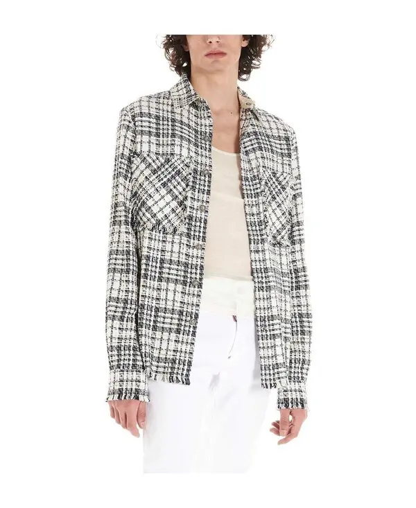 Faith Connexion Checked Shirt With Frayed Edges
