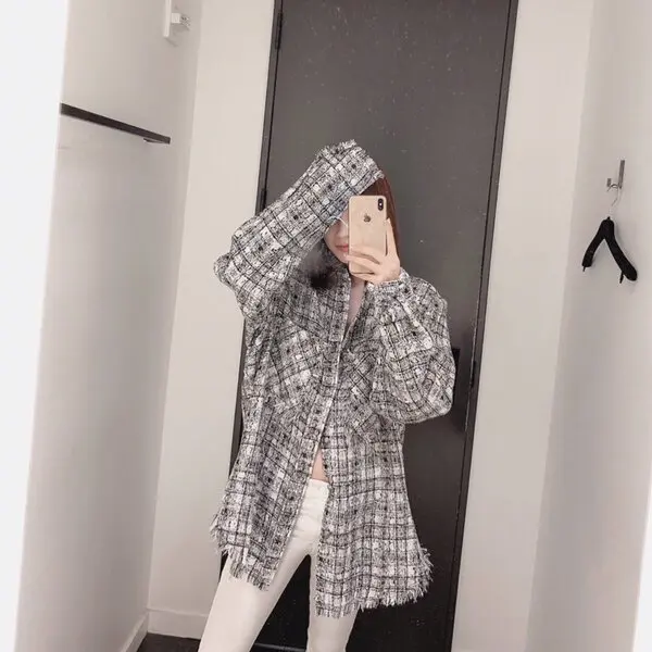 Faith Connexion Checked Shirt With Frayed Edges