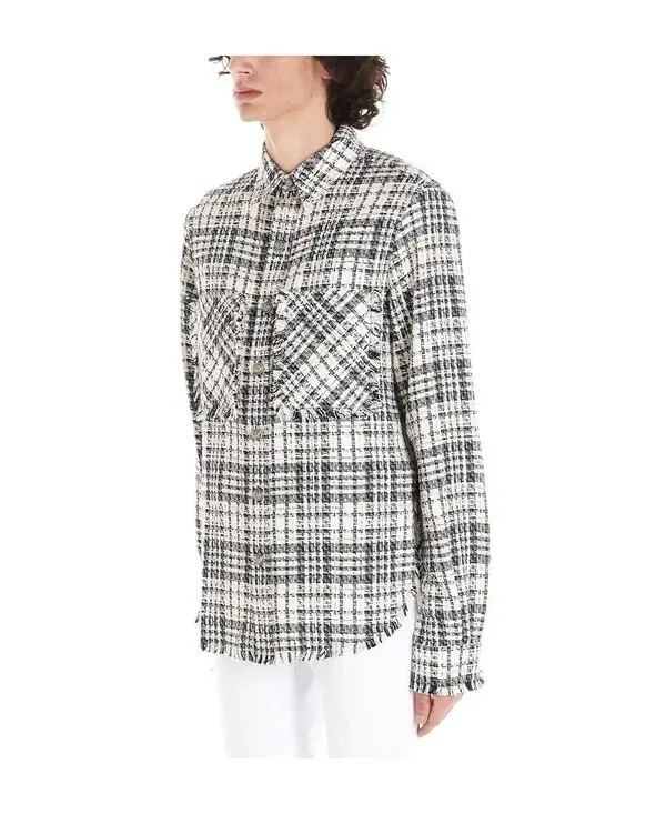 Faith Connexion Checked Shirt With Frayed Edges