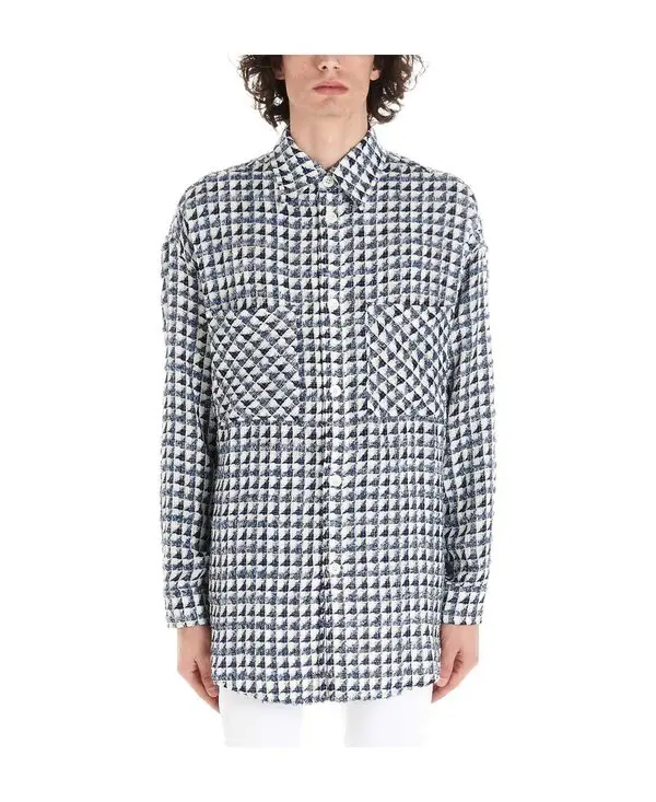 Faith Connexion Geometric Print Oversized Shirt