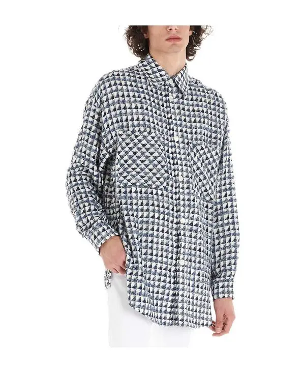 Faith Connexion Geometric Print Oversized Shirt