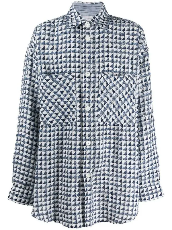 Faith Connexion Geometric Print Oversized Shirt